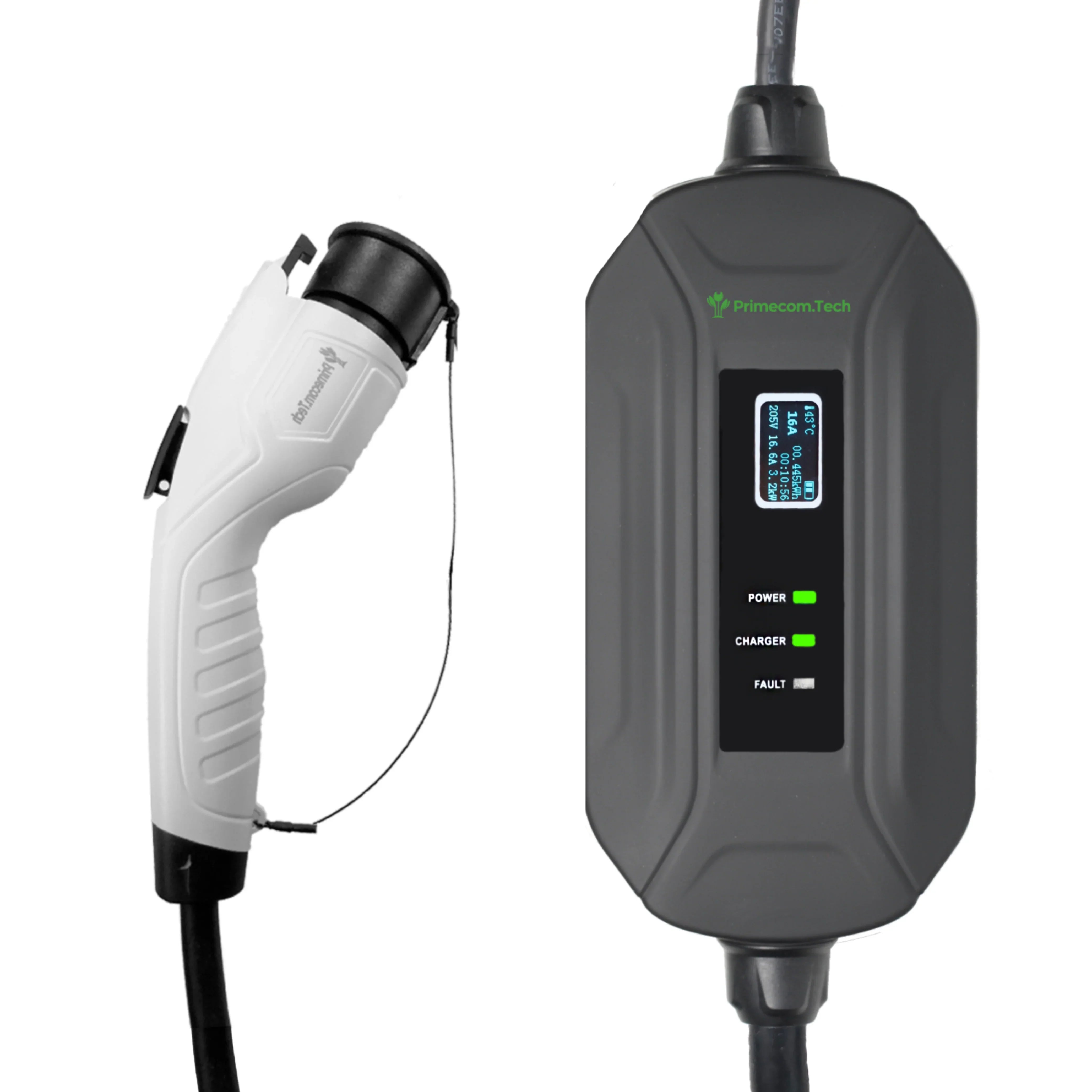 Primecom Level 2 EV Charger 220 Volt 30', 40', 50' Feet Lengths – doubleev